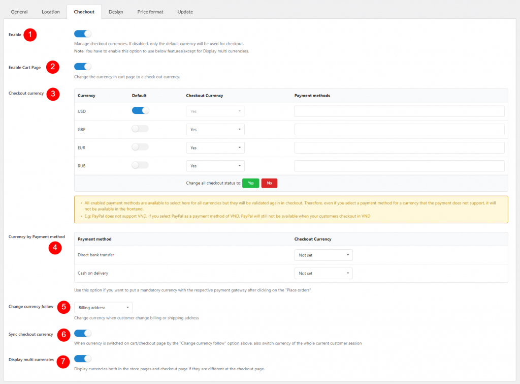 Woocommerce Multi Currency Villatheme Documentation