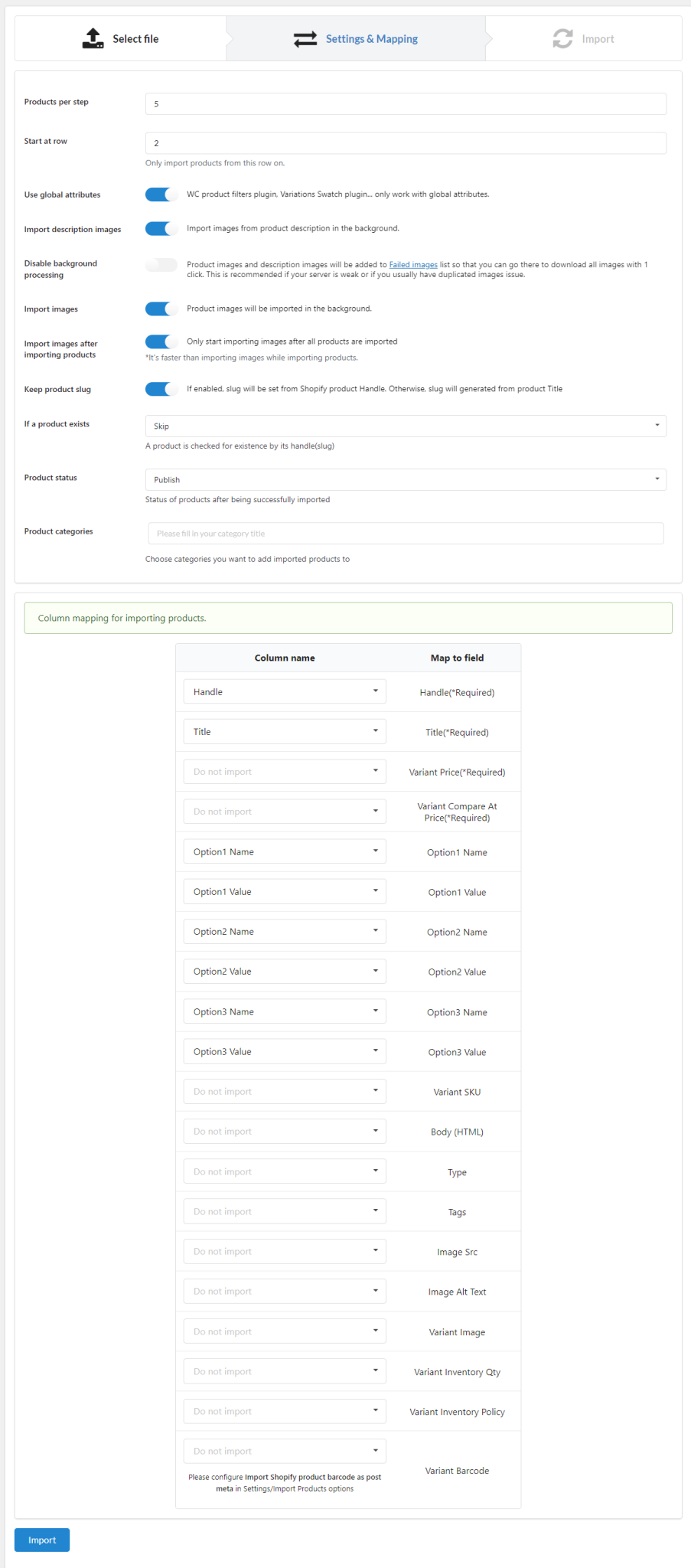 S2W – Import Shopify to WooCommerce – VillaTheme Documentation