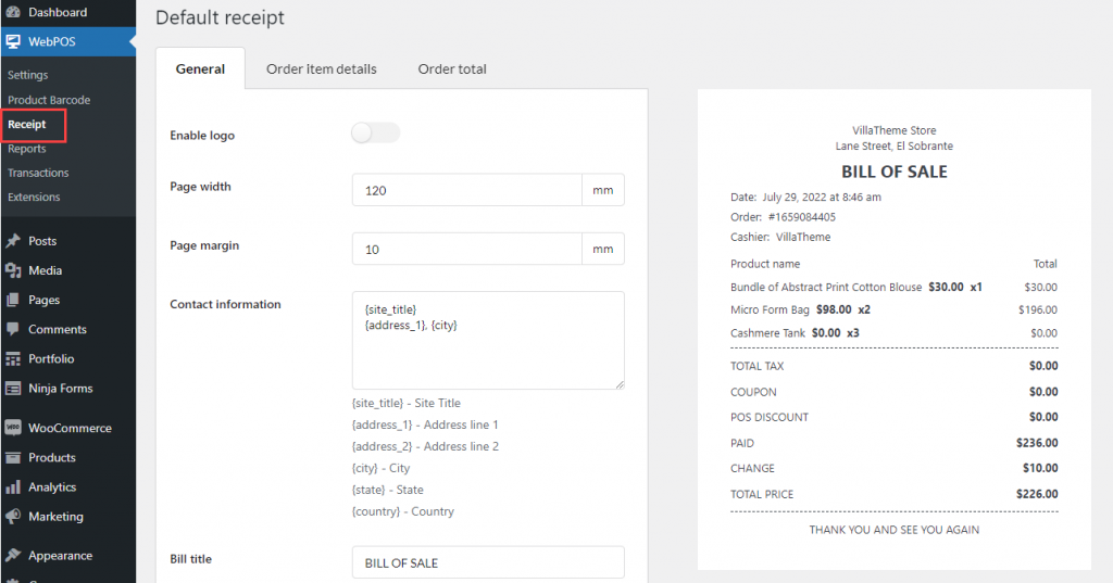 WebPOS – WooCommerce POS – Point of Sale – VillaTheme Documentation